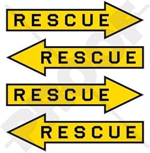 Amazon.com: RESCUE AirForce Aircraft Arrow USAF RAF 2" (50mm) Vinyl ...