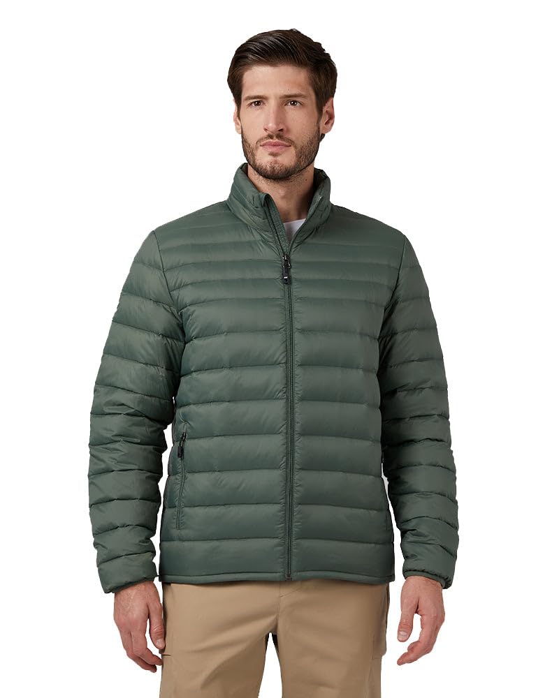 32 Degrees Men's Ultra-Light Down Packable Jacket | Layering | Zippered ...