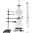 2000ml Essential Oil Distillation Apparatus with Graham Condenser + Hot ...