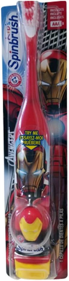 Spinbrush Marvel Heroes Battery Powered Toothbrush, Hulk, Captain ...