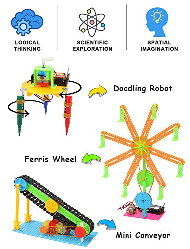 5 Set Stem Kitdc Motors Electronic Assembly Kit For Kids