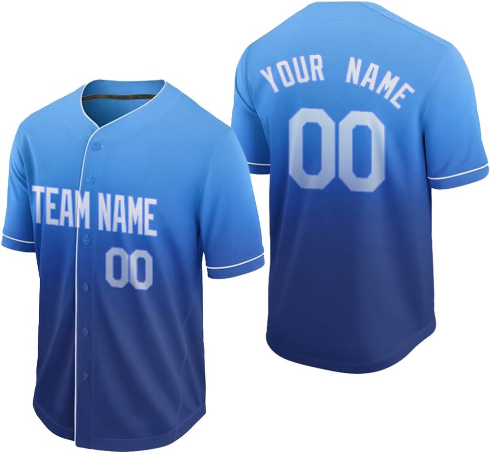 DEHUI - Playera de béisbol con Texto Fade Mesh Authentic Baseball ...
