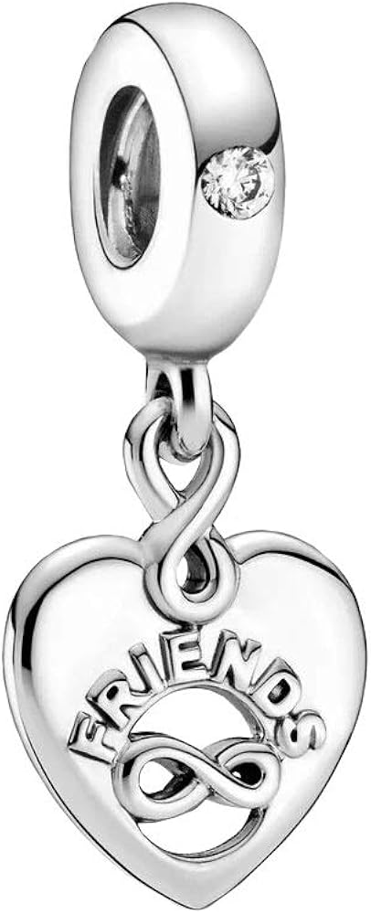Amazon.com: PANDORA Friends Forever Heart Dangle Charm: Jewelry