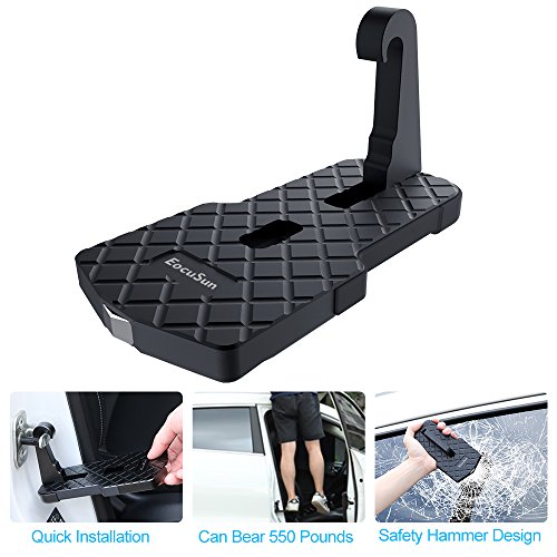 Vehicle Rooftop Doorstep, Aluminum Car Step with Safety Hammer, Vehicle ...