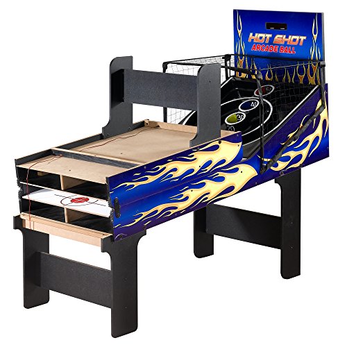 Hathaway Hot Shot 8-ft Arcade Ball Roll and Score Machine Table with ...