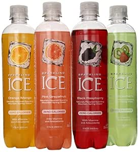 Sparkling ICE Naturally Flavored Water Variety Pack, 17 Fluid Ounce ...