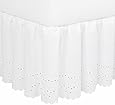 Amazon.com: Elegant Eyelet Dust Ruffle - Eyelet Bed Skirt, King - White ...