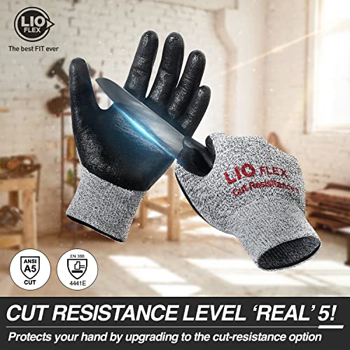 LIO FLEX Level 5 Cut Resistance NBR Foam Coated Safe Working Gloves 1 Pair L | Pricepulse