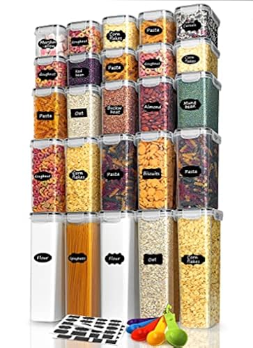 VERONES Airtight Food Storage Containers Set with Lids, 25pcs BPA Free ...