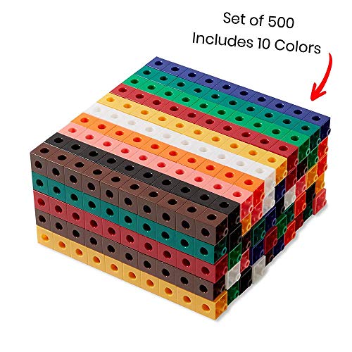 Hand2mind Pop Cubes Math Linking Cubes Plastic Cubes Snap Blocks Color Sorting Connecting