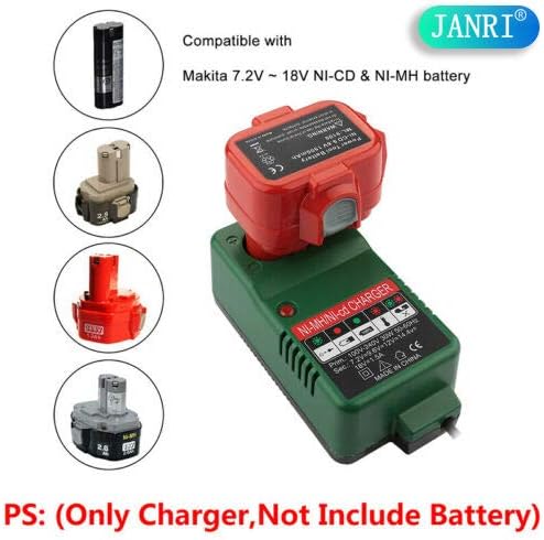 JANRI Replacement DC1804 dc1414t dc141414f Ni-MH Ni-Cd Battery Charger ...