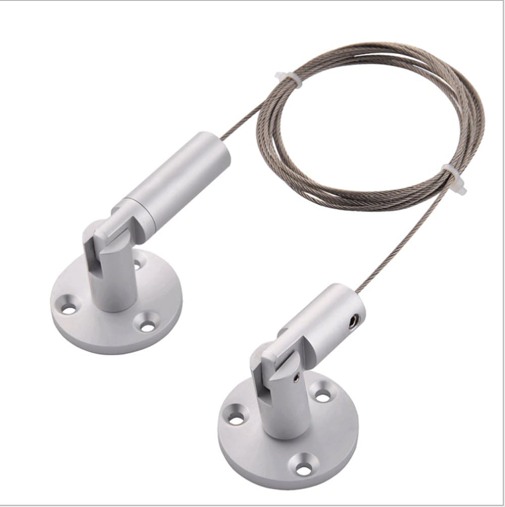 Wall Cable System Kit with 2 fixtures and 3m Long Steel Cable for ...