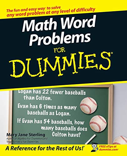 Math Word Problems For Dummies 1st Edition SuperDrive Math Word Problems For Dummies 1st Edition SuperDrive