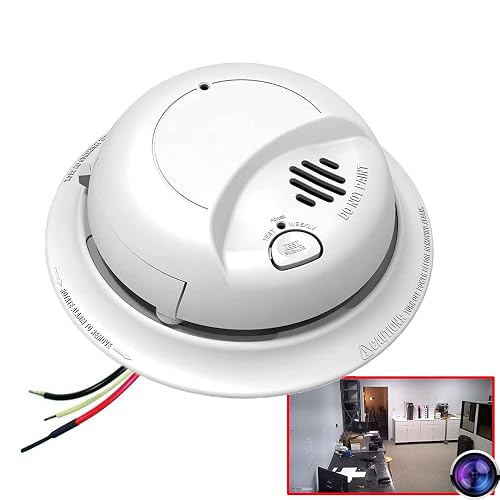 1080P HD Smoke Detector WiFi Spy Camera P2P Wi-Fi Fire Alarm Hidden ...