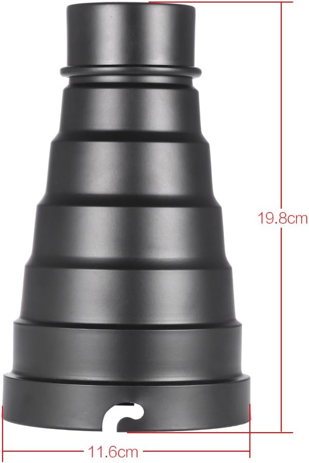 Andoer Elinchrom Snoot with Honeycomb Grid + Color Filters for Impact ...