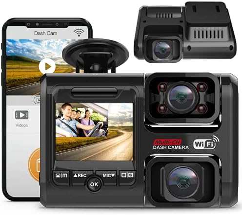 2021 Upgrade 4K 2160P Front and Cabin 1080P+1080P Dual FHD Dash Cam ...