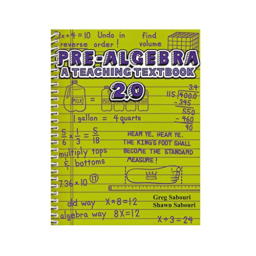 Teaching Text Books PRE Algebra Text And Answer Keys VER. 2.0