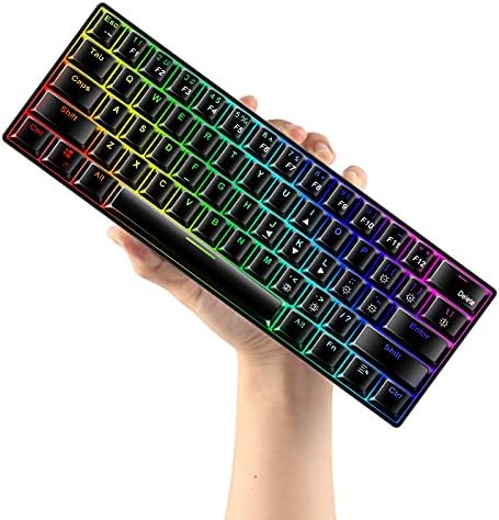 60% Wireless Mechanical Gaming Keyboard - 60 Percent Compact 61 Key ...