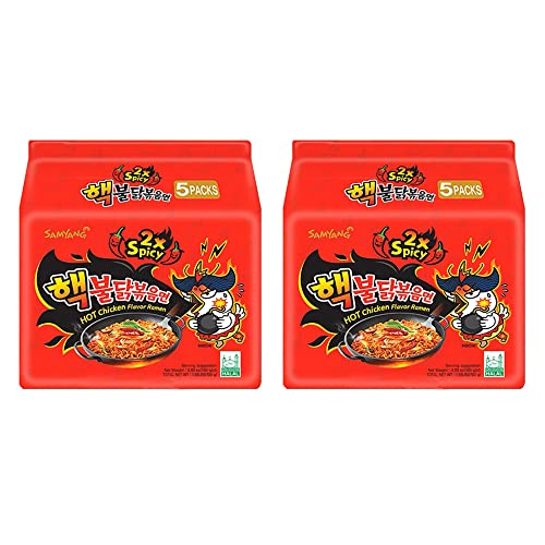 Samyang Buldak Spicy Ramen, Hot Chicken Ramen, Korean Stir-Fried ...