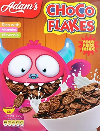 Adam's Choco Flakes 250 g Premium price in Egypt | Amazon Egypt | kanbkam