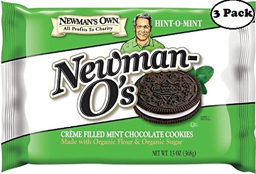 Pack of 3 Newman-Os, Cr?me Filled Mint Chocolate Cookies,: Amazon.com ...
