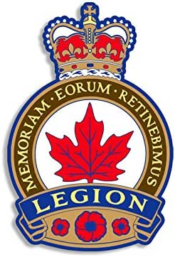 Amazon.com: American Vinyl Royal Canadian Legion Crest Shaped Sticker ...