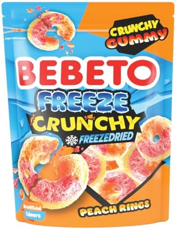 Bebeto Freeze Crunchy Freezedried Peach Rings 35g price in Saudi Arabia ...