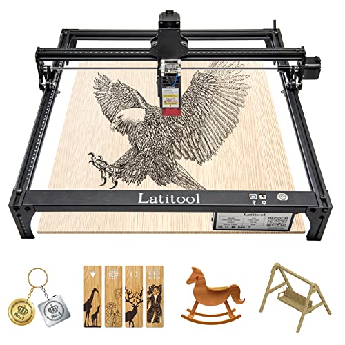 Latitool F50 Laser Engraver, 50W Laser Engraving Cutting Machine for ...