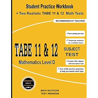 TABE 11&12 Subject Test Mathematics Level D: Philippines | Ubuy