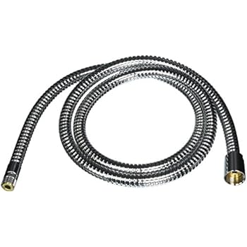 Rohl 9.28426PN Perrin and Rowe Side Spray Black Nylon 47 Hose Only with ...