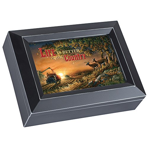 Music Box that Plays Take Me Home Country Roads : Heart of Country Music