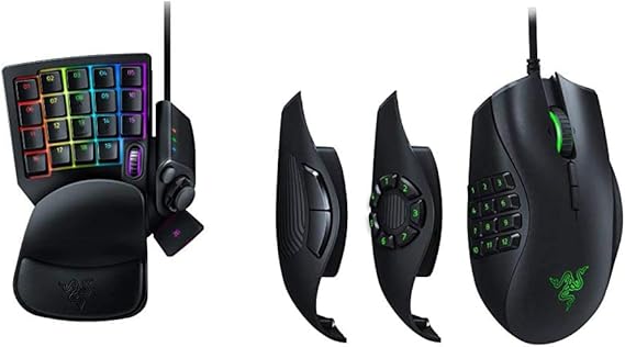 Razer Tartarus V2 Gaming Keypad & Naga Trinity - MOBA/MMO Gaming Mouse ...