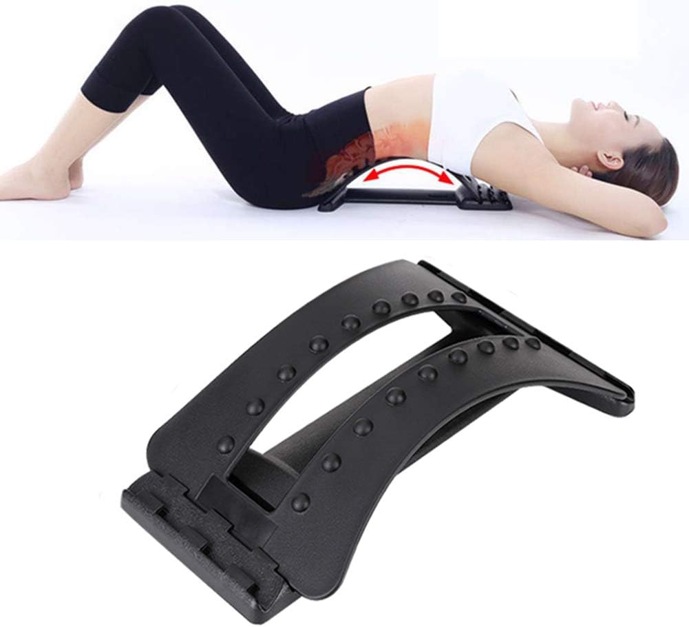 UniHom Back Stretcher Multi-Level Lumbar Stretching with Massage Point ...