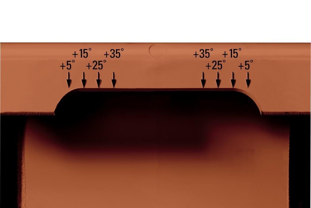 Materiali da costruzione larghezza nominale 100 mm grondaie marrone ...