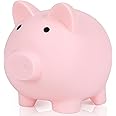Amazon.com : H&W Mini Piggy Bank, Plastic Coin Bank, Unbreakable Money ...