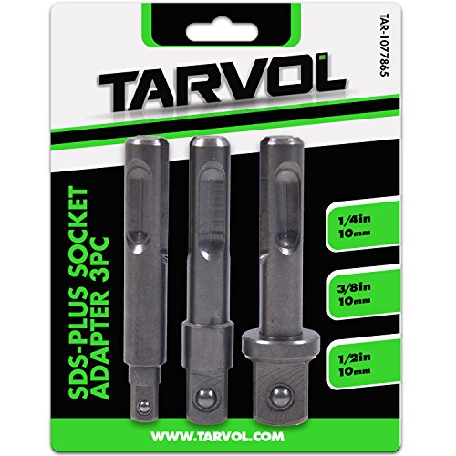 Socket Drill Adapter & Extension Set (3 DIFFERENT SIZES 1/4", 3/8", and ...
