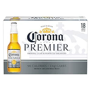 Corona Premier Import Beer 4% Abv, 12 Fl oz, 18 ct: Amazon.com: Grocery ...