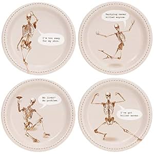 Amazon.com: BirthdayExpress Halloween Skeleton Party Supplies Appetizer ...