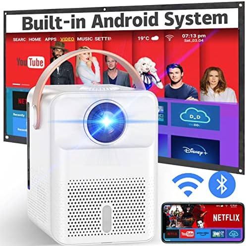 Smart Projector with Android System, Projector with WiFi and Bluetooth ...