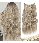 Amazon.com : KooKaStyle Invisible Wire Hair Extensions with Transparent ...