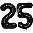 Amazon.com: GOER 42 Inch Black Number 25 Number 52 Balloon,Jumbo Foil ...