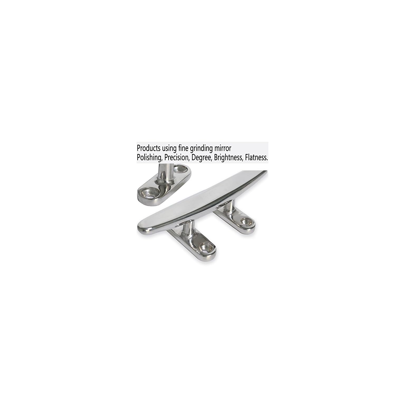ZOMCHAIN Boat Cleat Open Base Boat Cleat, Dock Cleat All 316 Stainless ...