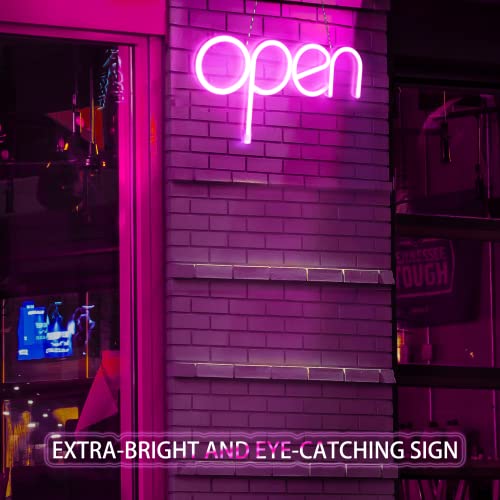 Open LED Neon Sign Light For Business Powered By USB Cord Or 3*AAA Batteries Shop Window Store ...