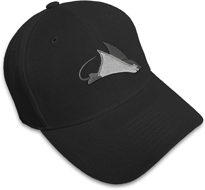 Baseball Cap Stingray Embroidery Animals Ocean & Sea Life Acrylic Hats ...
