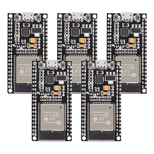 5PCS ESP32 38Pin Development Board ESP-32S Microcontroller Processor Integrated 2-in-1 ...