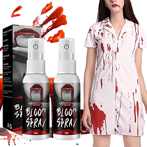 2PCS Blood Splatter, Fake Blood Spray, Makeup Blood Splatter, Halloween ...