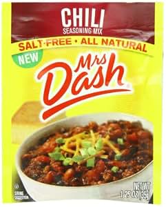 Amazon.com : Mrs. Dash Seasoning Mix, Chili, 1.25 Ounce (Pack of 12 ...