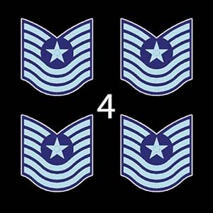 Amazon.com: Air Force USAF Rank E7 3" (4)Four Decal Sticker Lot: Automotive