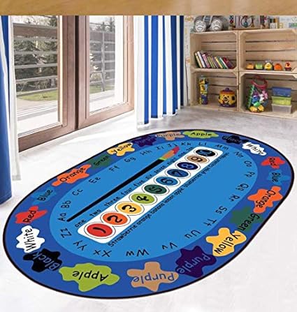 Bonlife Kids Educational Rug Learning Carpet Kids Play Rug Play Mat ...