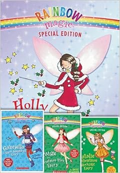 Rainbow Magic Christmas Fairies Set of 4 with Glitter Snowflake Charm ...